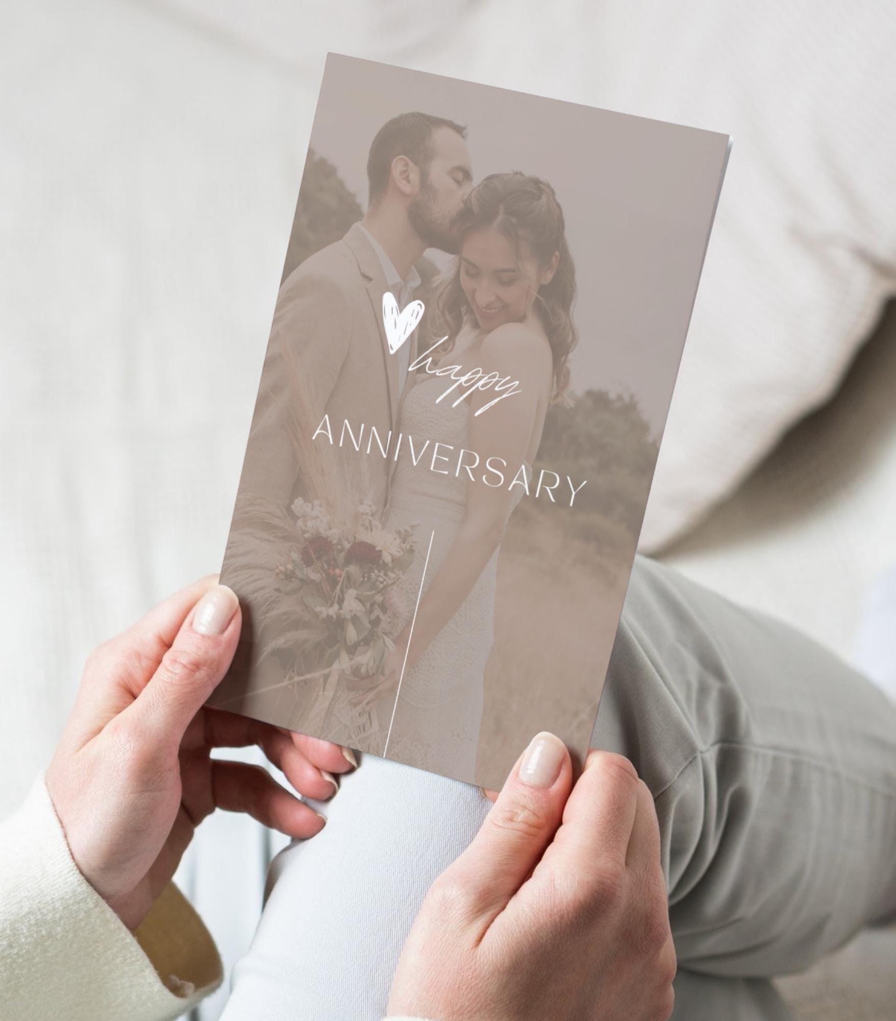 Anniversary Card Template for Celebration Love Letter for Spouse Date ...