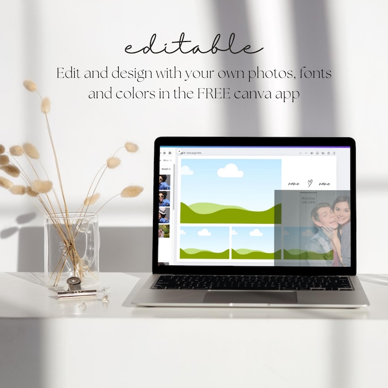 Minimal Photobooth Photobooth Template Wedding Photobooth Backdrop ...