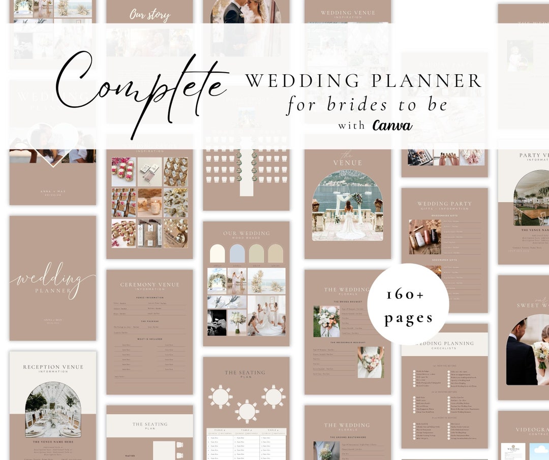 Digital Wedding Planner Wedding Day Helper Wedding Binder Printable ...