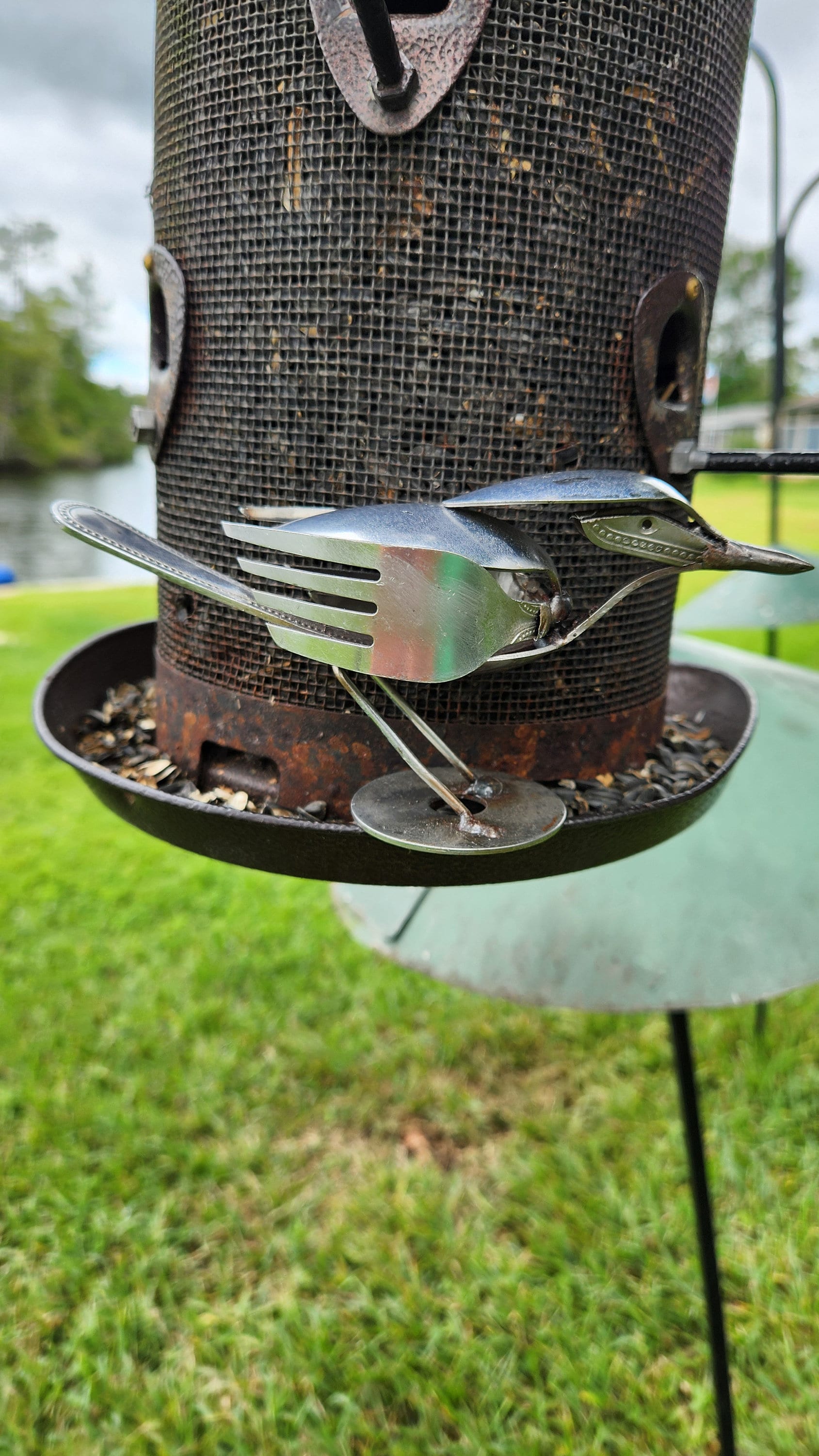 Handmade Welded Silverware Bird - Etsy