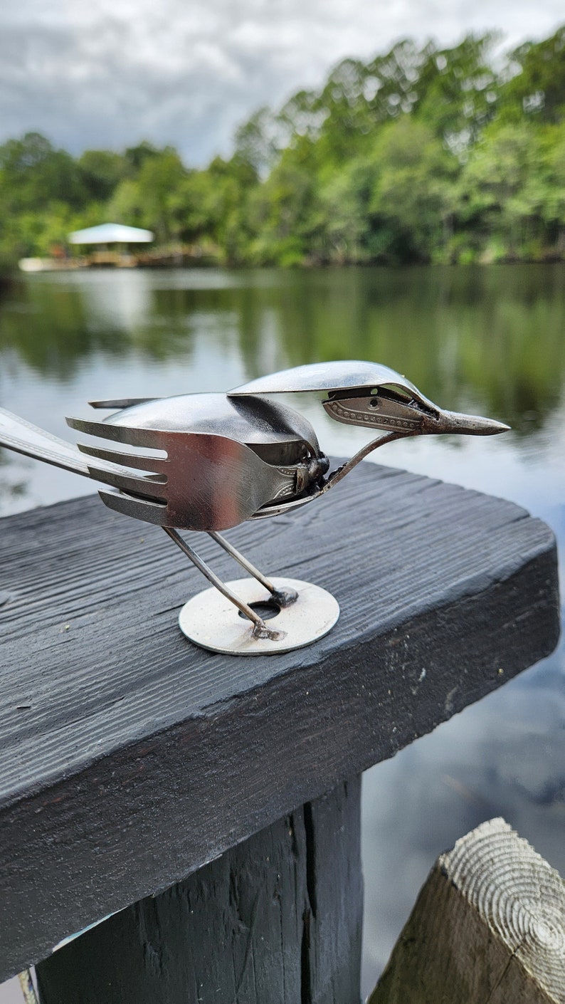 Handmade Welded Silverware Bird - Etsy
