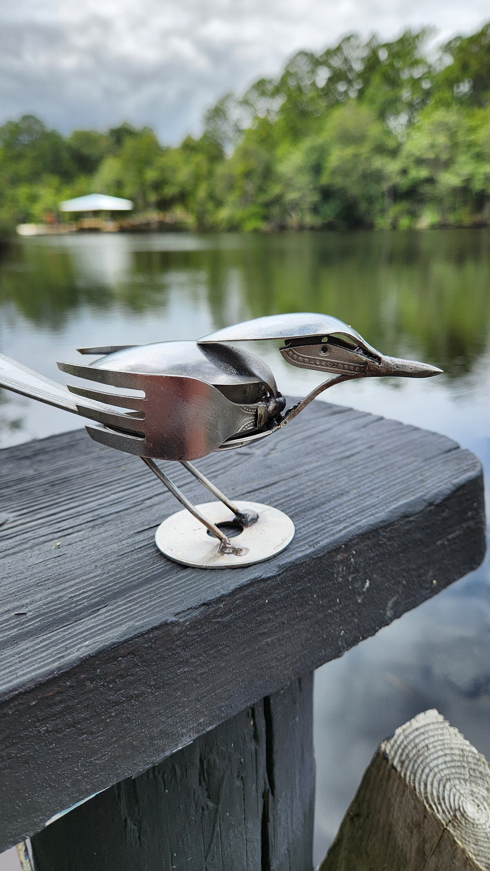 Handmade Welded Silverware Bird - Etsy