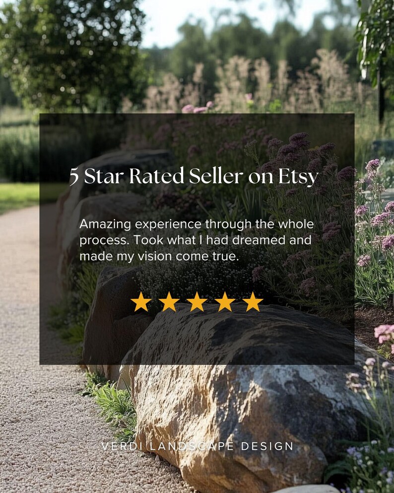 Custom Garden Design Plan: Personalized Backyard Landscaping - Etsy