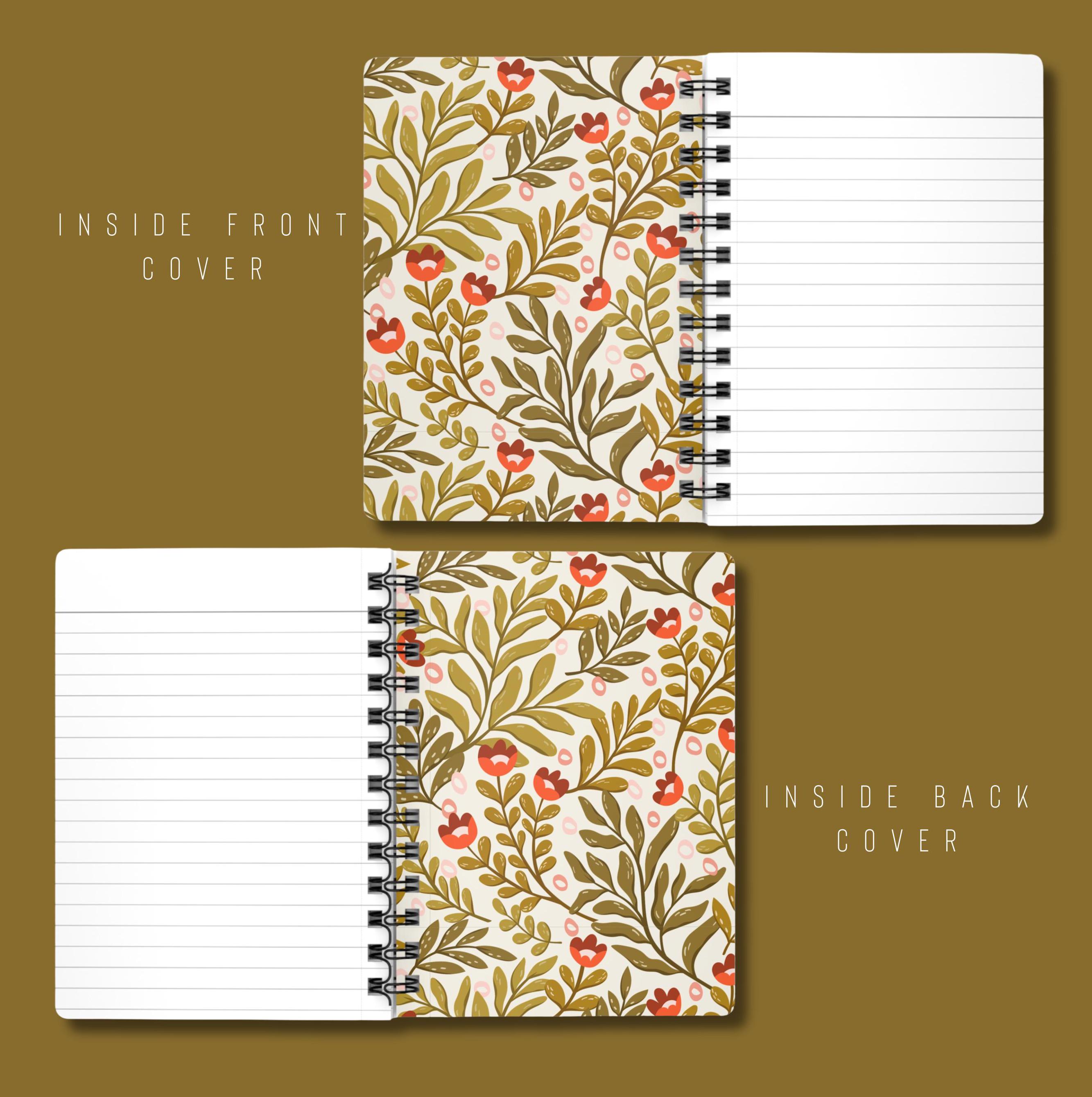 Personalized Spiral Notebook Custom Notebook Women Monogrammed Journal ...