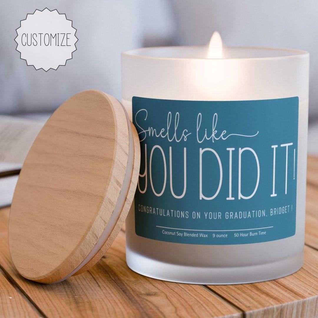 Personalized Gift for Girl Graduate, Personalized Candle Gifts ...