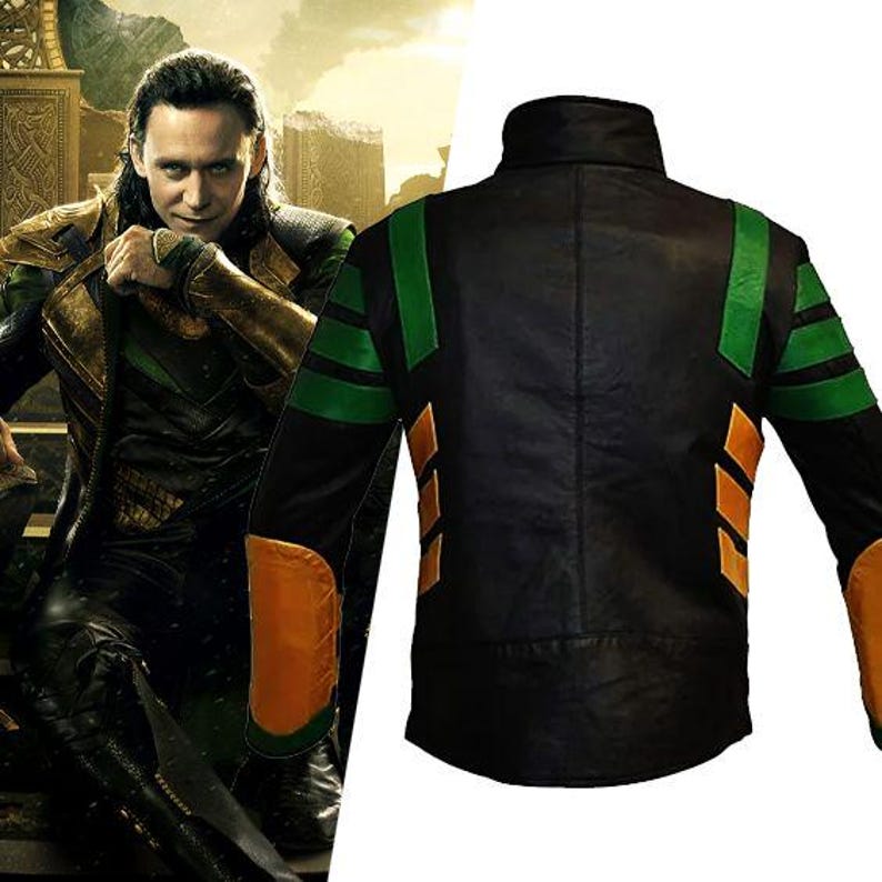 Thor Ragnarok Loki Leather Jacket, Premium Quality Green Jacket for ...