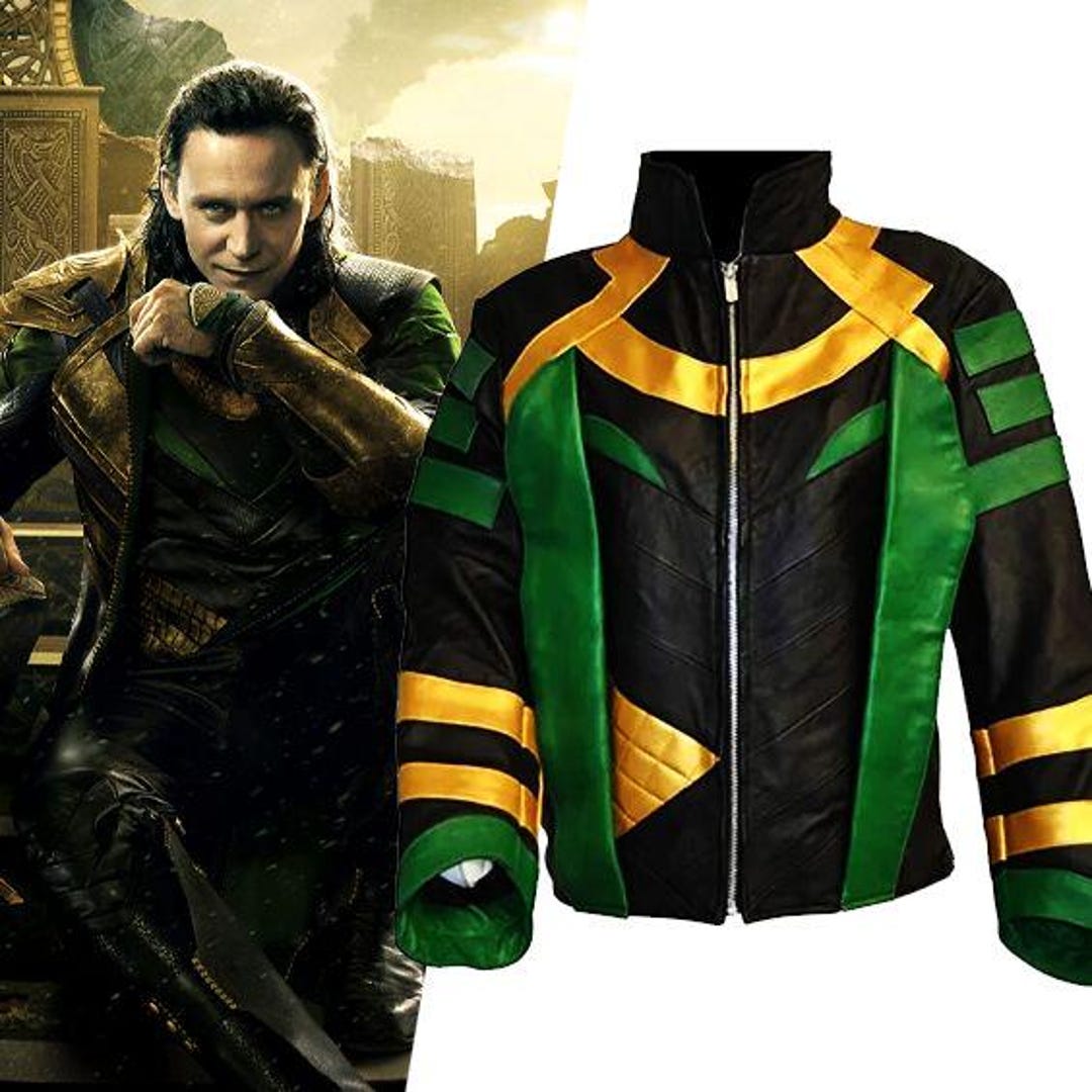 Thor Ragnarok Loki Leather Jacket, Premium Quality Green Jacket for ...