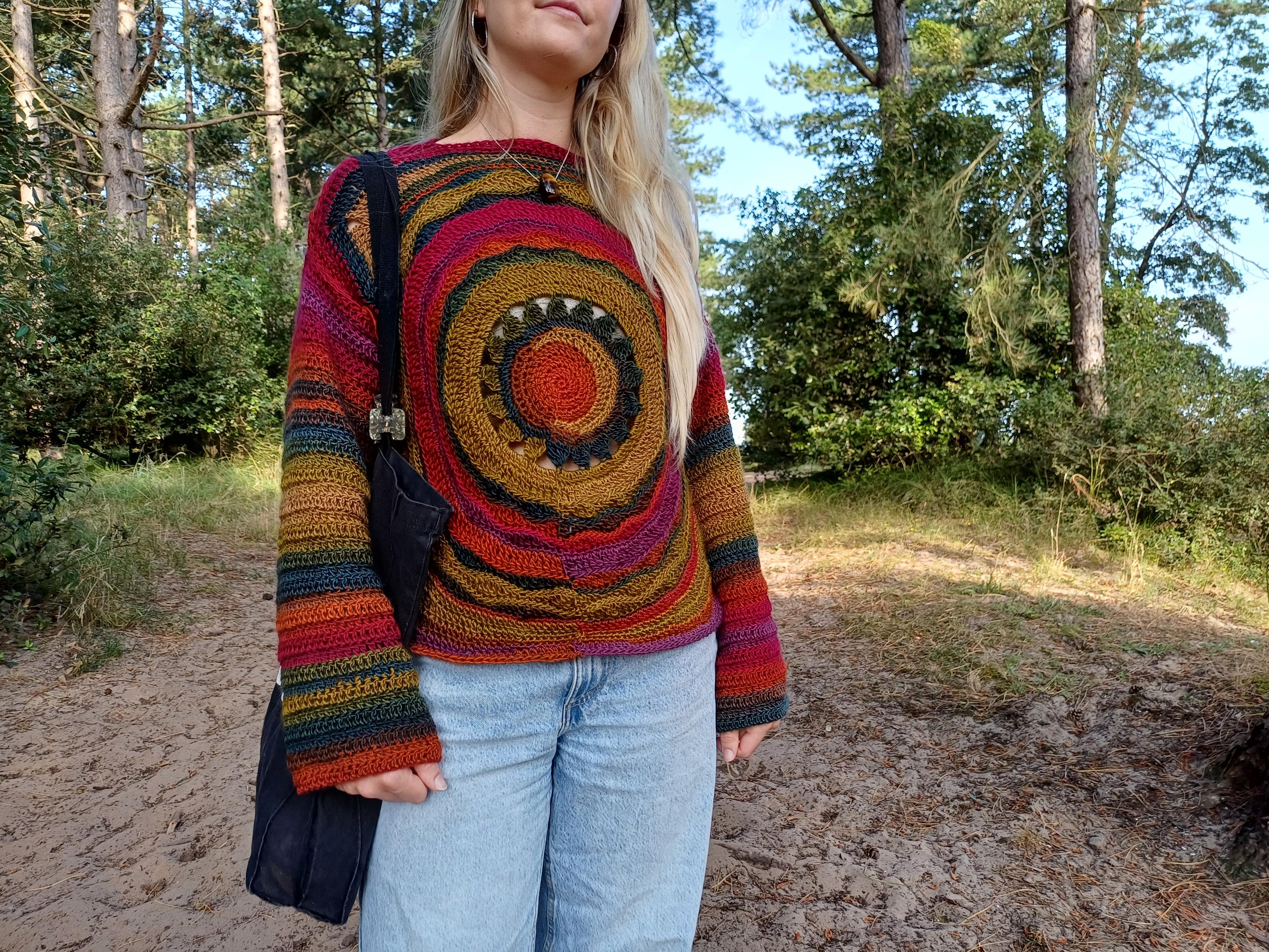Moon, Sun, Stars Crochet Jumper Pattern - Instant Digital Download ...
