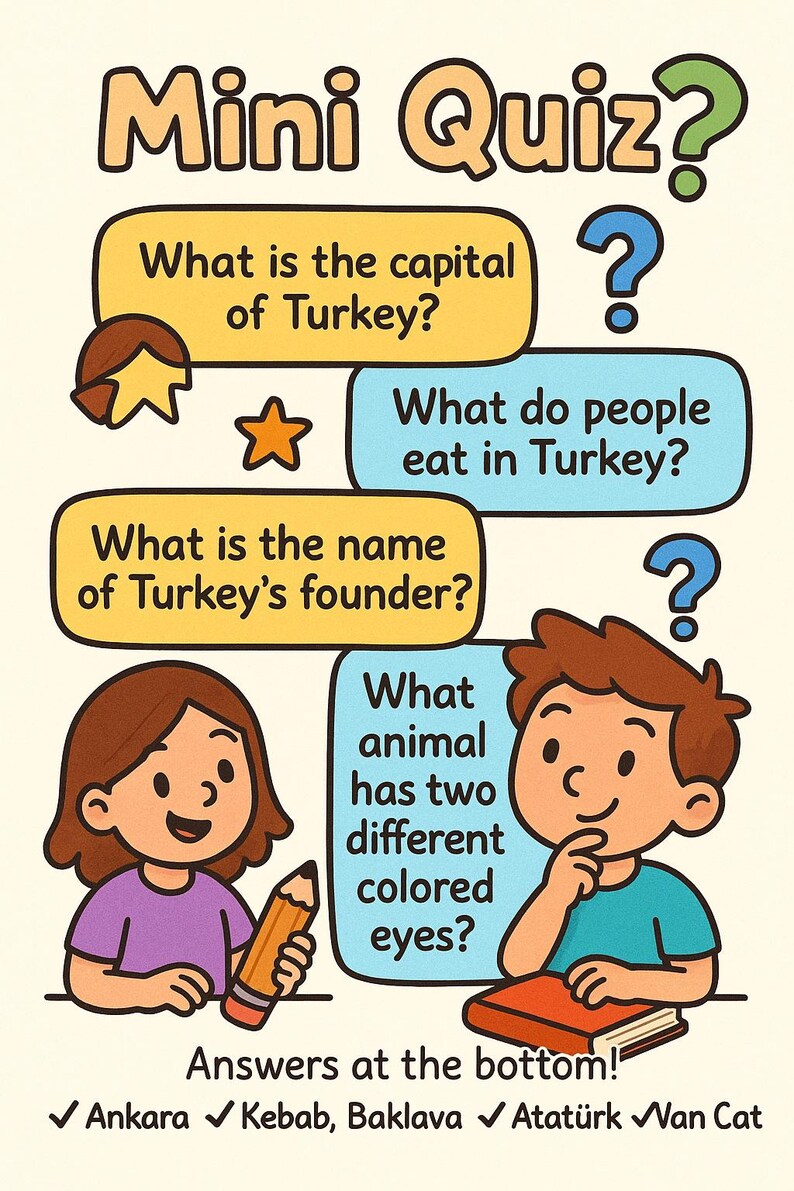 Learn About Turkey – Fun Educational Printable Book for Kids | Digital ...