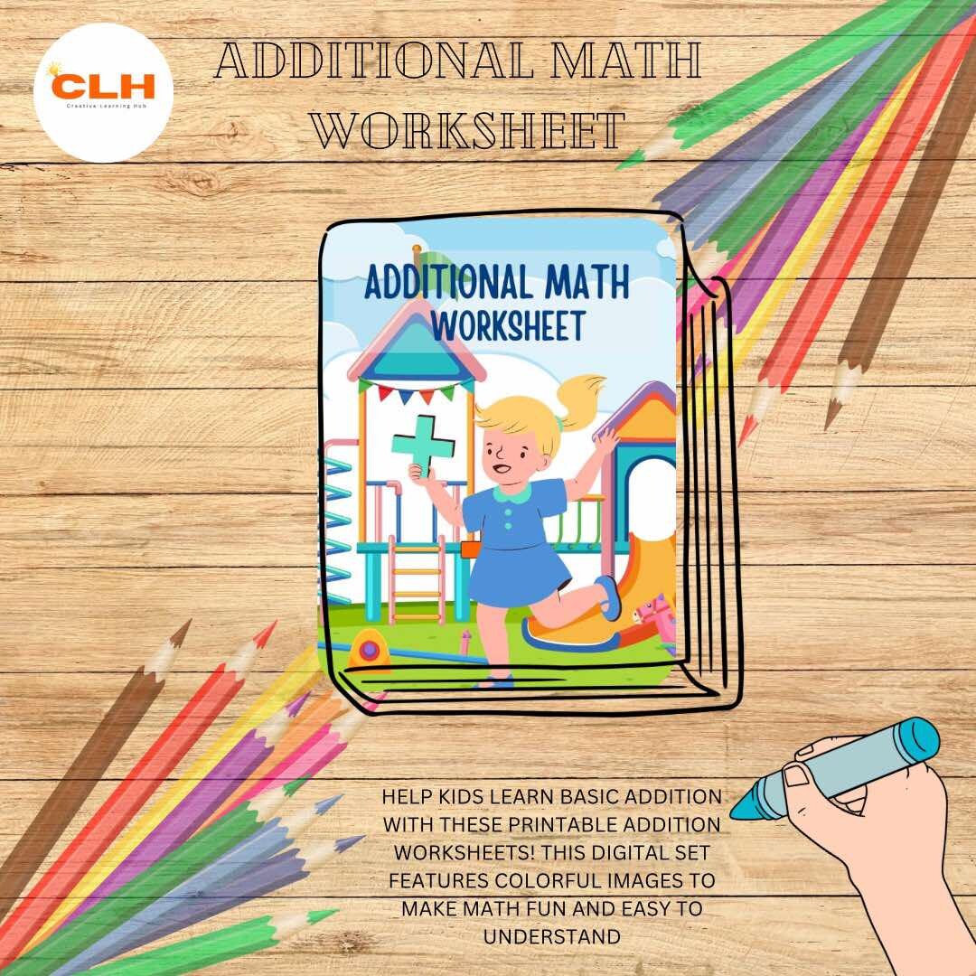 Additional Math Worksheet for Kids - Etsy