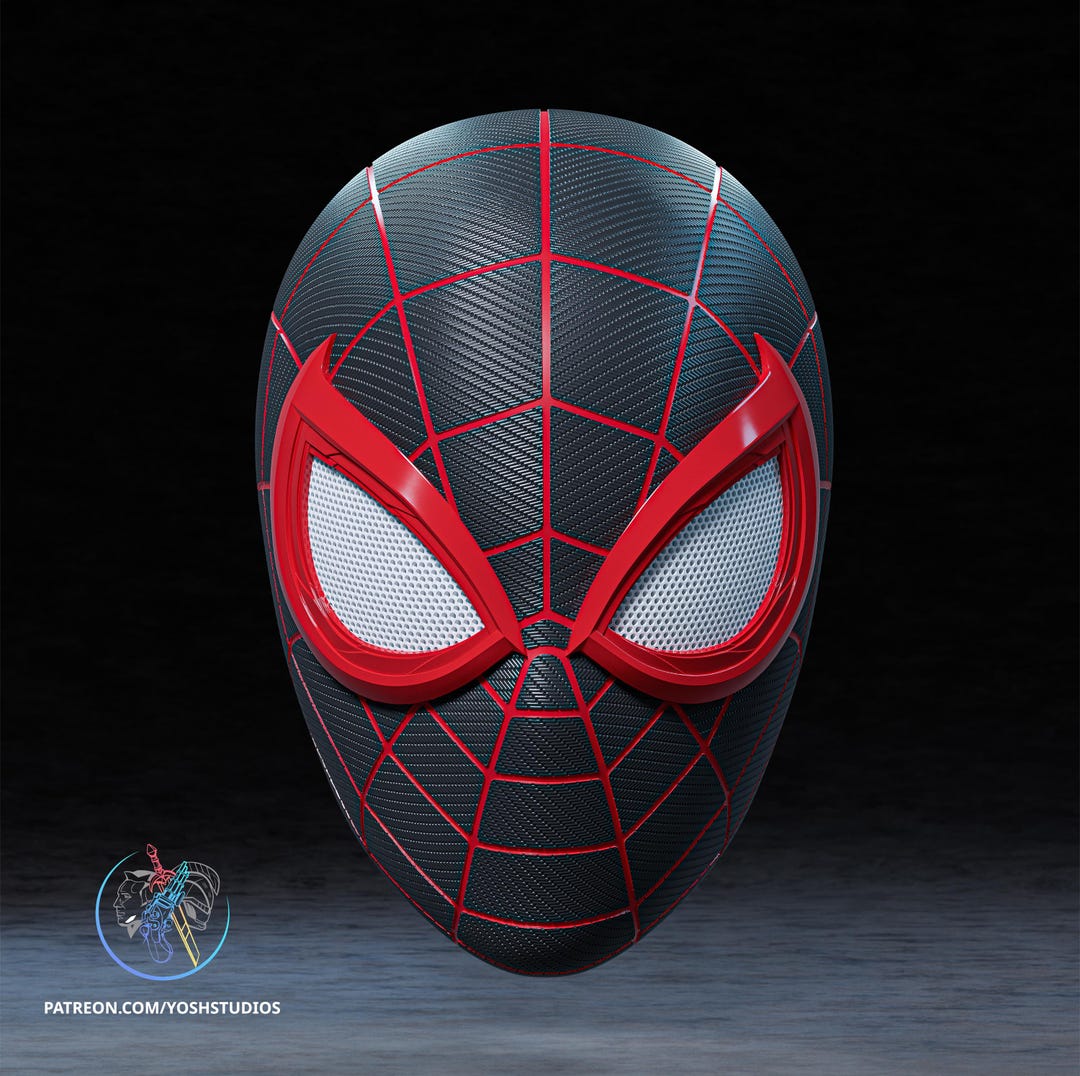 Miles Morales Mask - Etsy