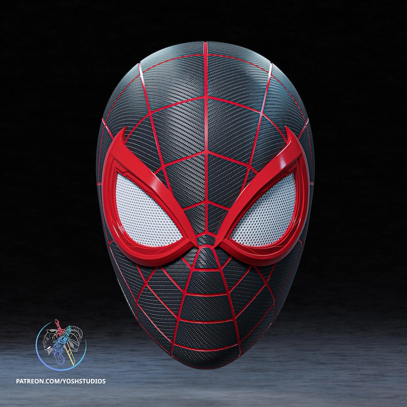 Miles Morales Mask - Etsy