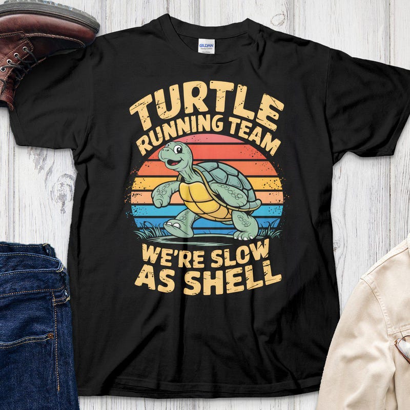 Turtle Running Shirt - Etsy