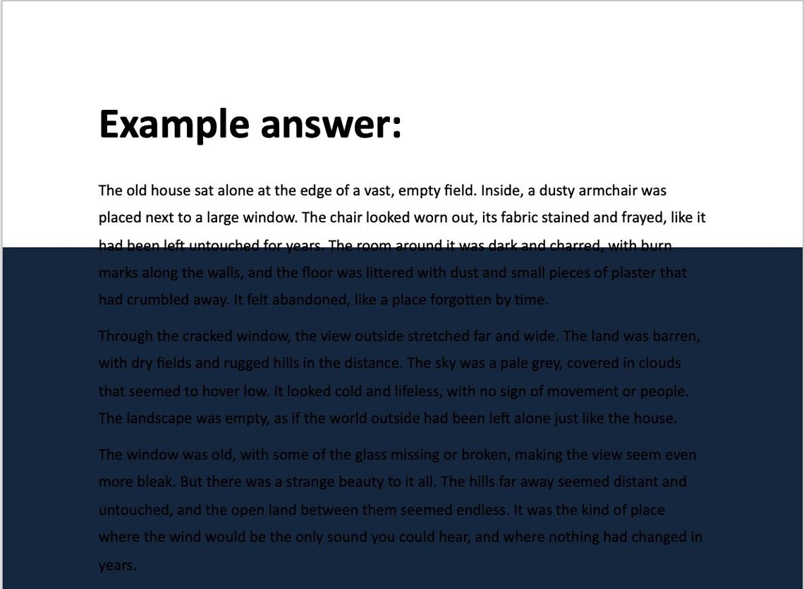 CSSE 11+ Creative/ Continuous Writing Questions, With Example Answers ...