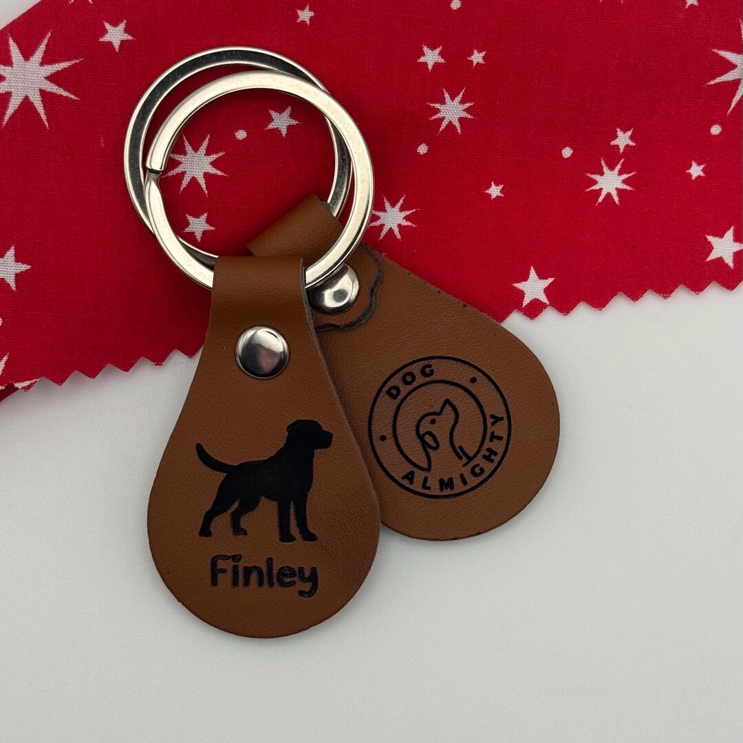 Labrador Leather Key Fob Dog Breed Keychain, Handmade Keyring, Gift for ...