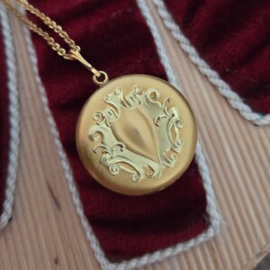 Antique Edwardian Art Nouveau Gold Filled Bloomed Gold Shield Locket by ...