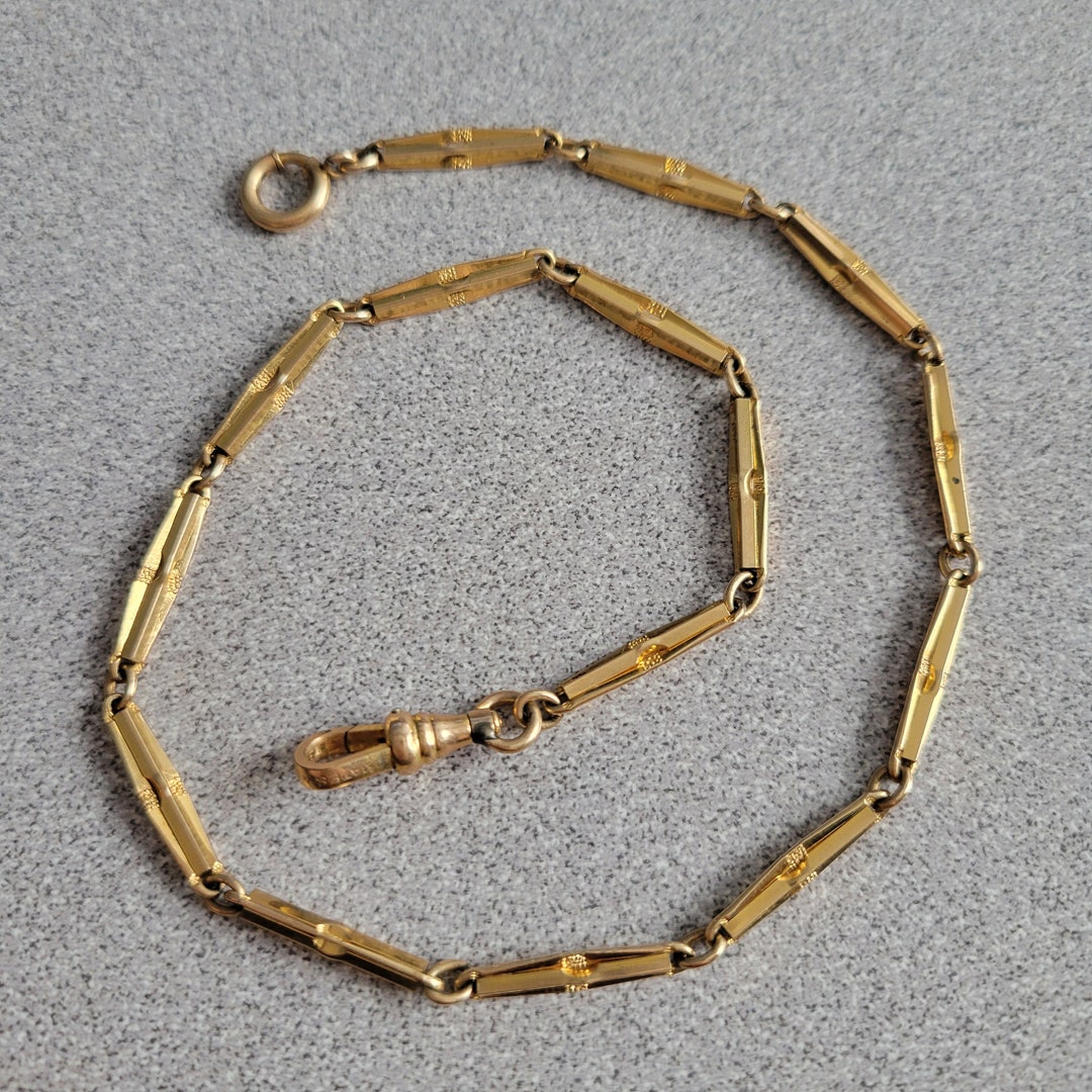 Antique 1920s Signed Bates & Bacon Gold Filled Waldemar Pocket Watch ...