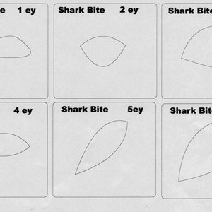 SHARK BITE Silhouette Dies for Jewelry Making - Set of Three Hydraulic ...