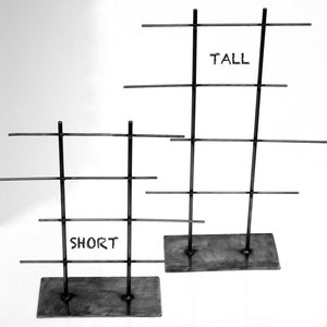 SHORT and TALL Natural Metal Steel Jewelry Display Stands. - Etsy