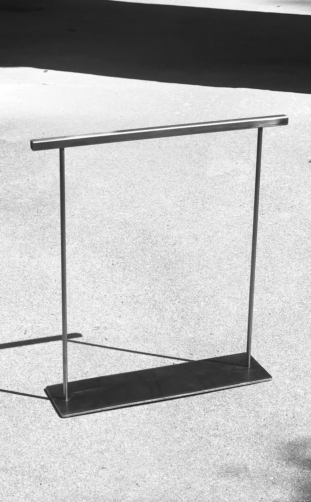 TALL Metal Jewelry Display Stand in Natural Steel - Double Upright ...