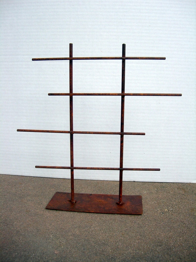 SHORT Rustic Metal Jewelry Display Rack - Etsy
