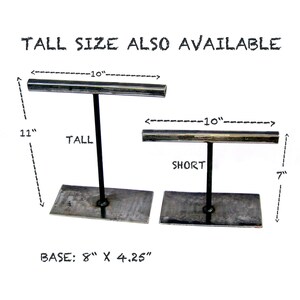 SHORT Metal Jewelry Display Stand in Natural Steel - ONE Short Style - Etsy