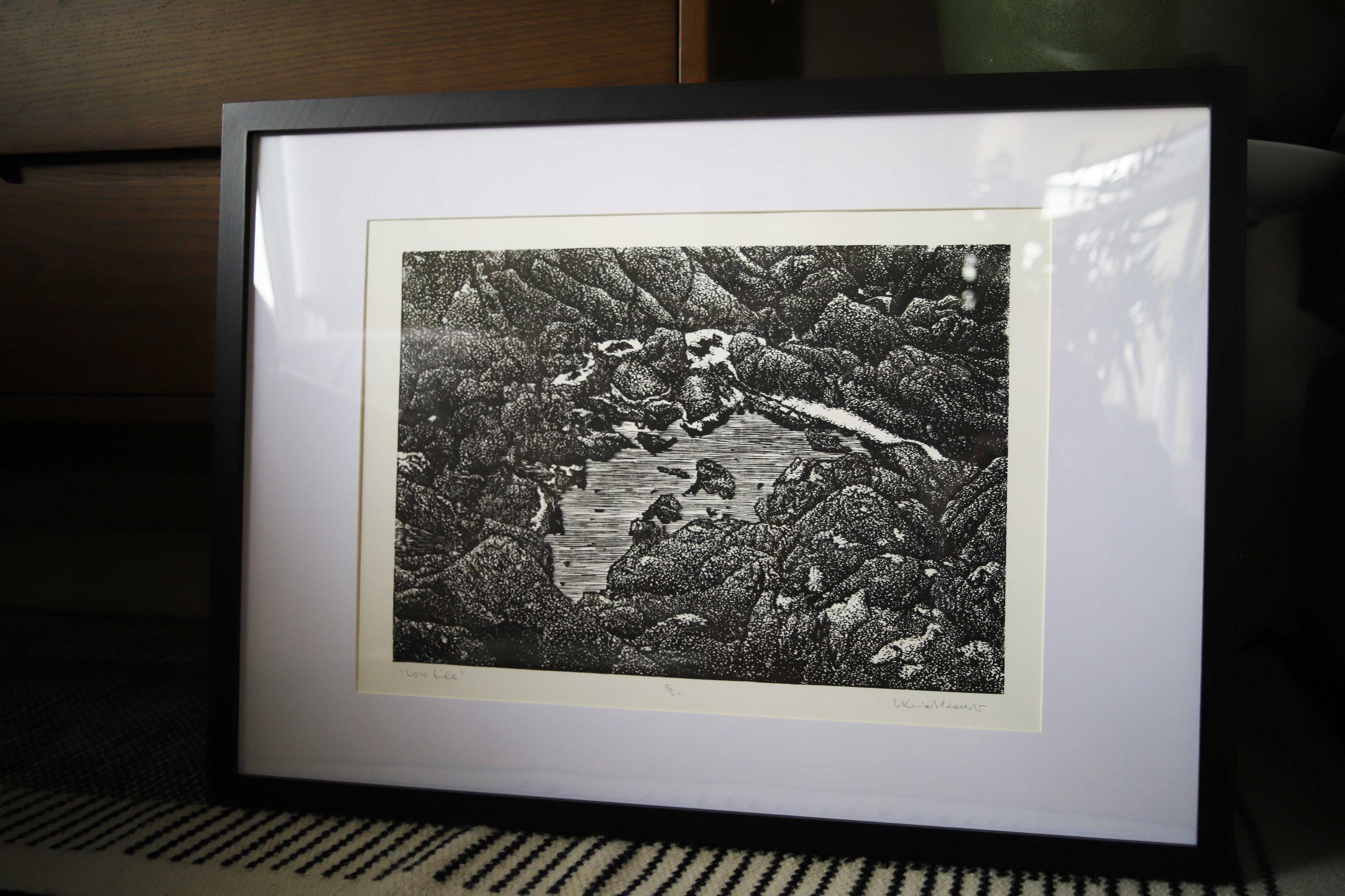 Low Tide. Original, Handmade Linocut, Relief Print, Limited Edition ...