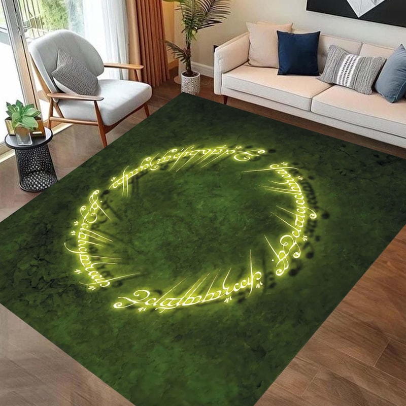 Dark Green Rug - Etsy