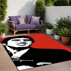 Scarface Rug, Tony Montana Rug, Customization Rug, Home Decor, Living ...
