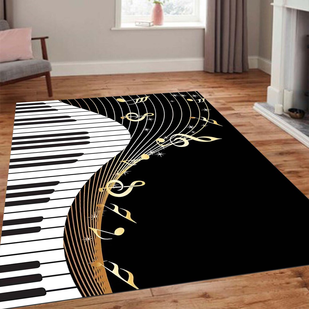 Clef Rug, Music Rug, Music Notes Rug, Treble Clef Rug, Colorful Music ...