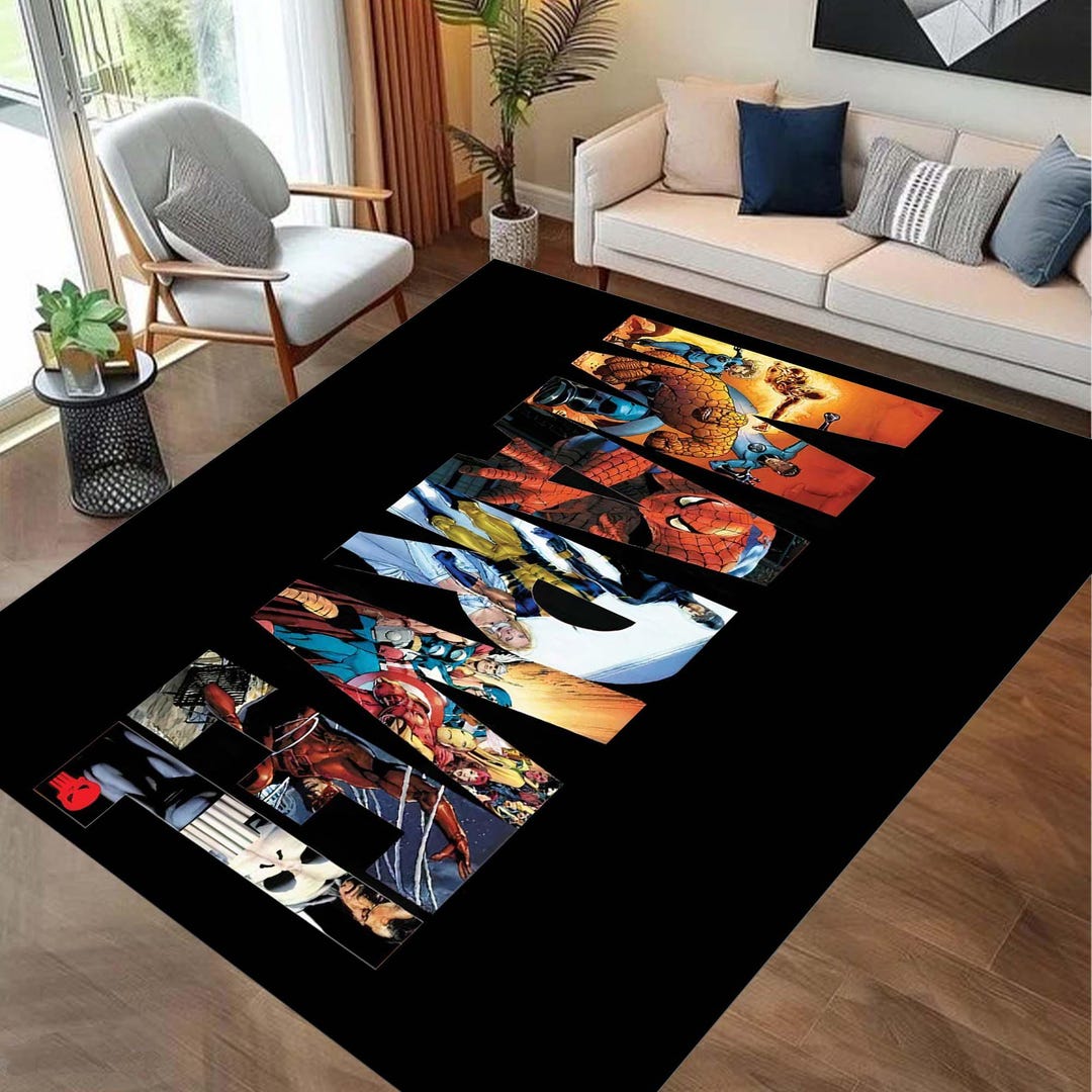 Marvel Rug, Avenger Rugs, Super Hero Rug, Kids Room Rug, Custom Marvel ...