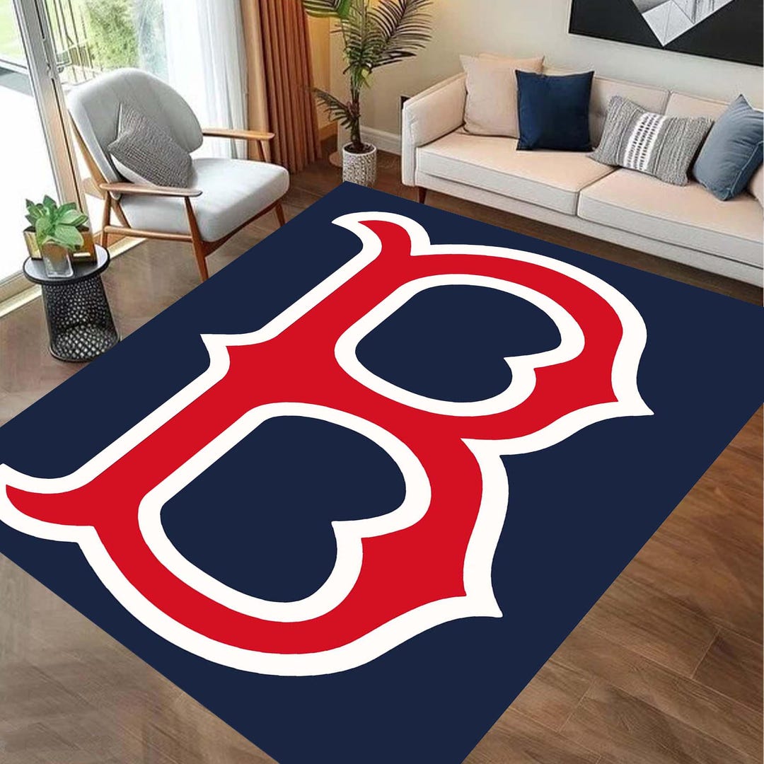 NBA Basketball Area Rug Red Sports Floor Mat Custom Size Fan Decor ...