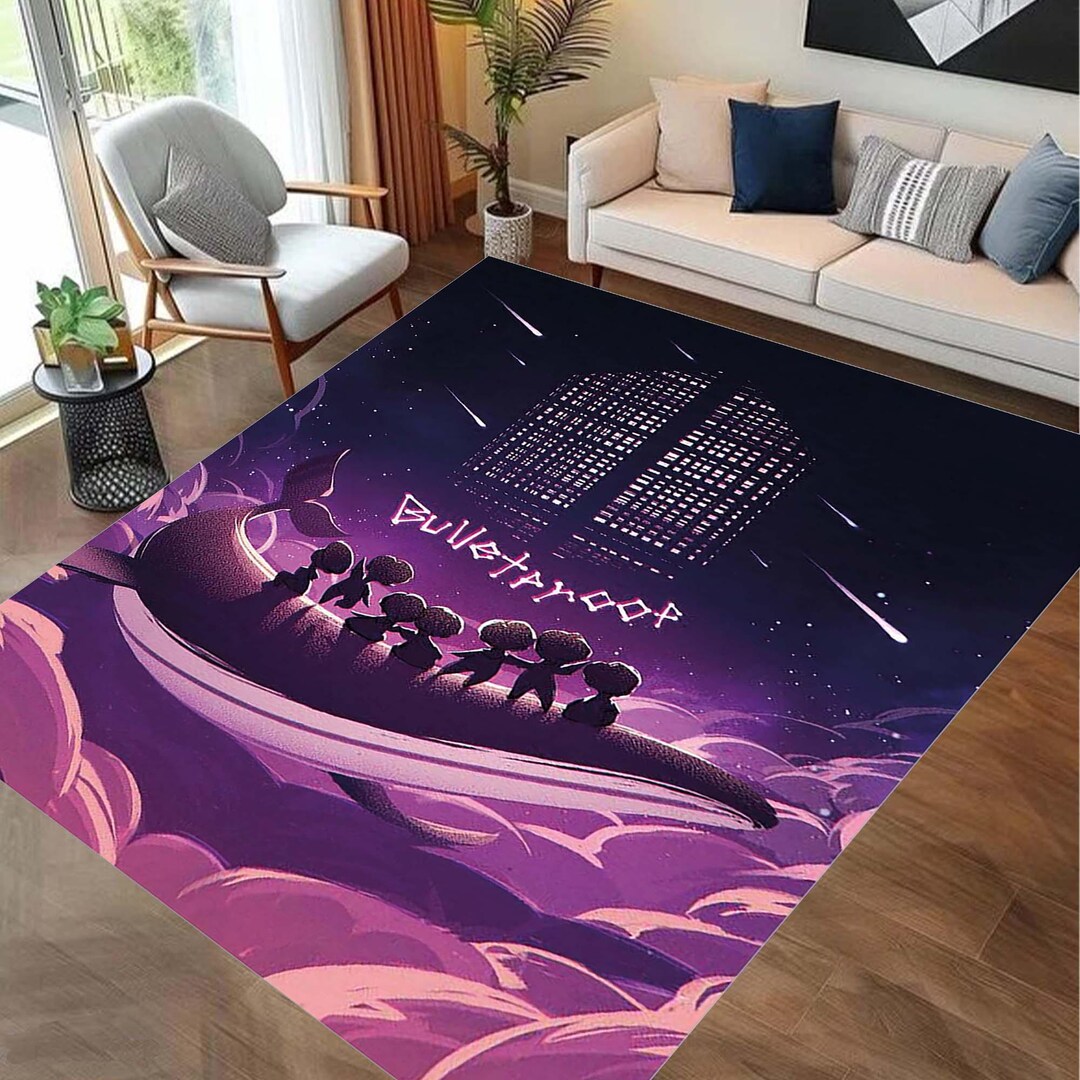 Bulletproof Rug, Kids Room Rug, Kids Room Decor, Purple Rug, Whale Rug ...