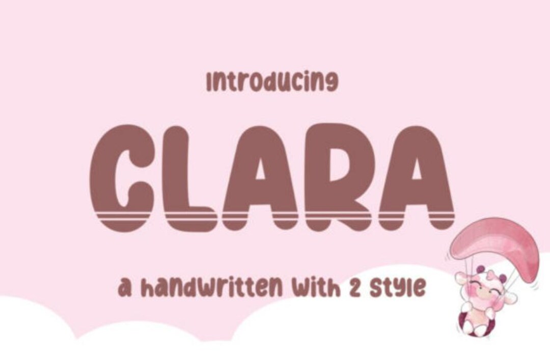 Clara Font, Handwritten Font, Wedding Font, Modern Font, Display Font ...