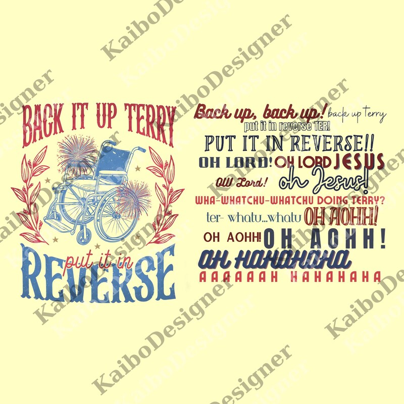 Back It up Terry Svg - Etsy
