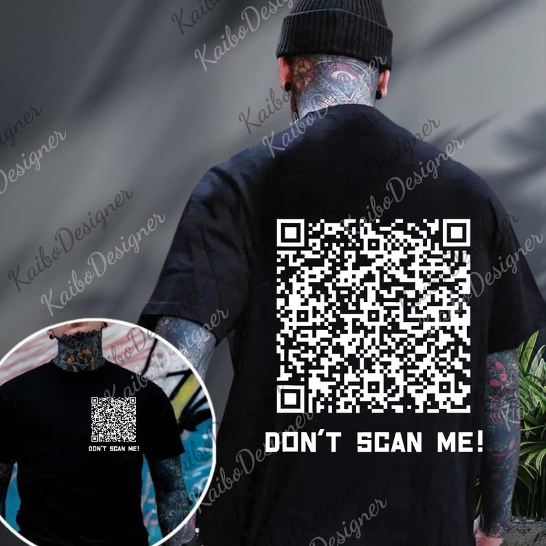 Don't Scan Me! QR Scan Code Joke Funny Png, Sarcastic Graphic Digital ...