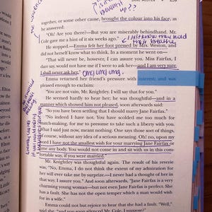 Annotated Books Handwritten, Annotated Classic Novels With Tabs, Colors ...