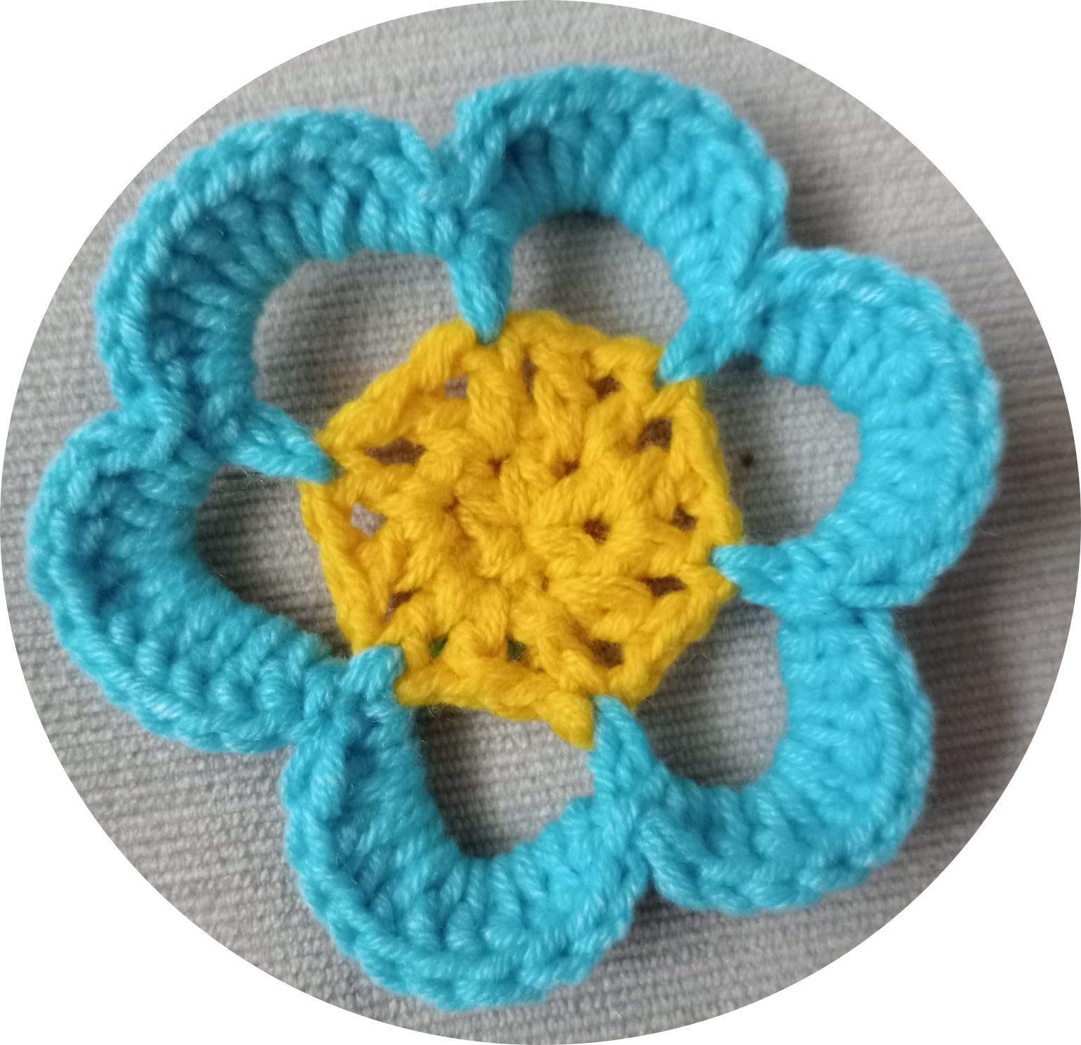 Simple Flower Crochet Pattern for Beginners Flower Crochet Pattern Easy ...