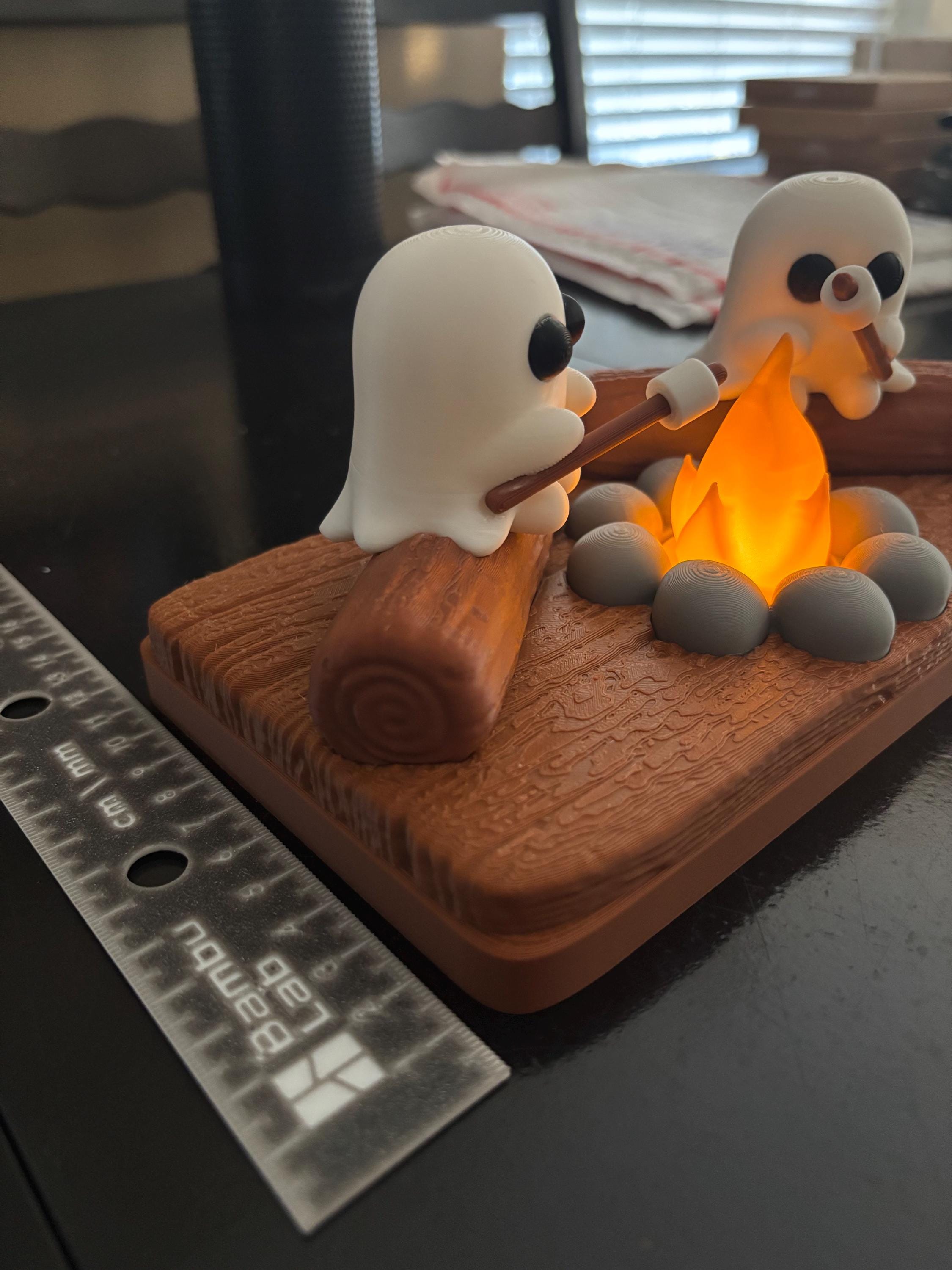 Cozy Ghosts by the Campfire With Flickering Light - Etsy