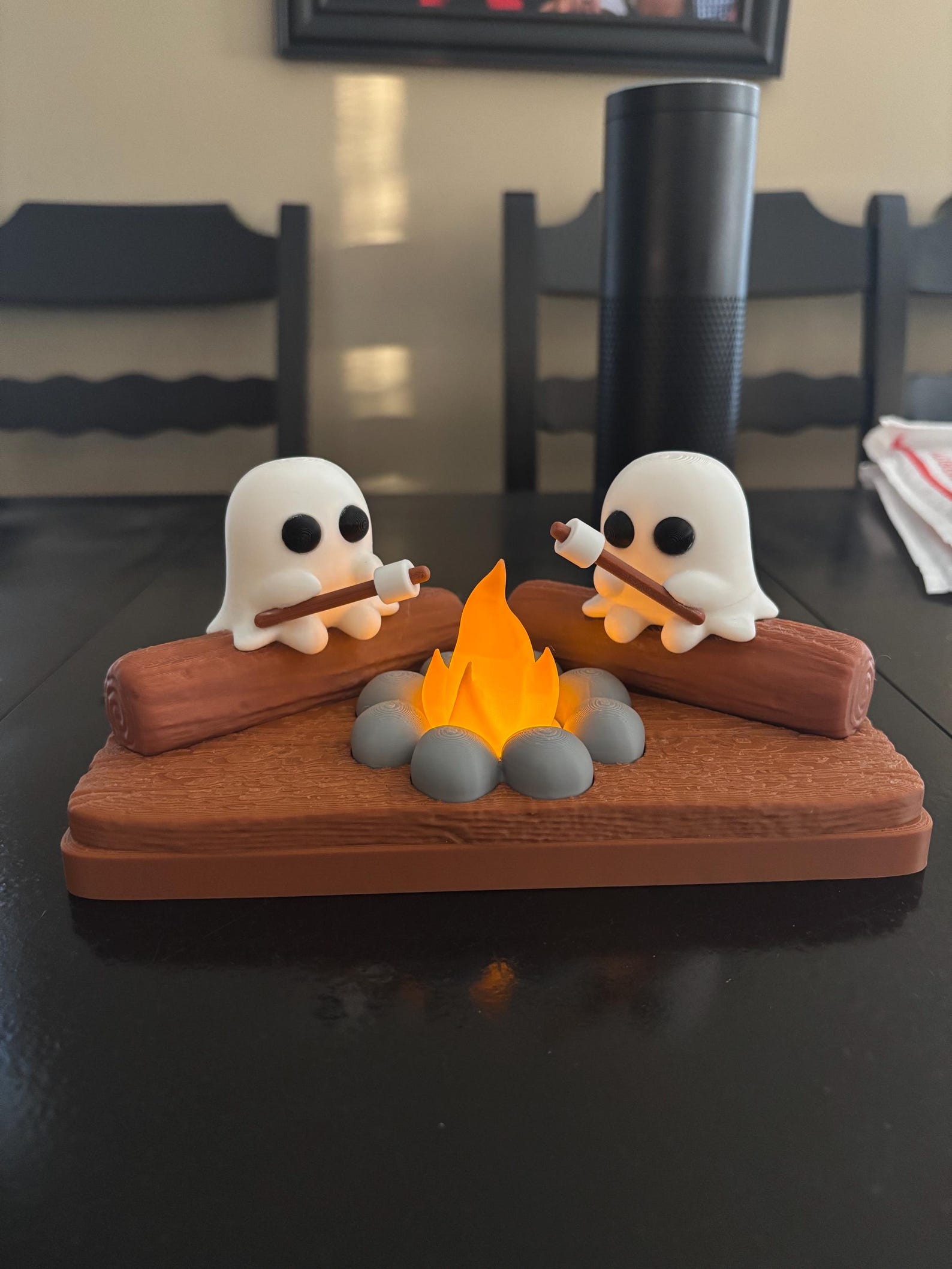 Cozy Ghosts by the Campfire With Flickering Light - Etsy