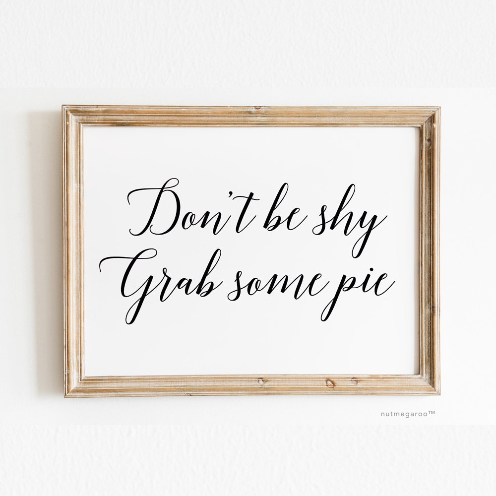 Pie Bar Sign, Printable Wedding Pie Sign, Pie Sign, Pie Bar Sign, Pie ...