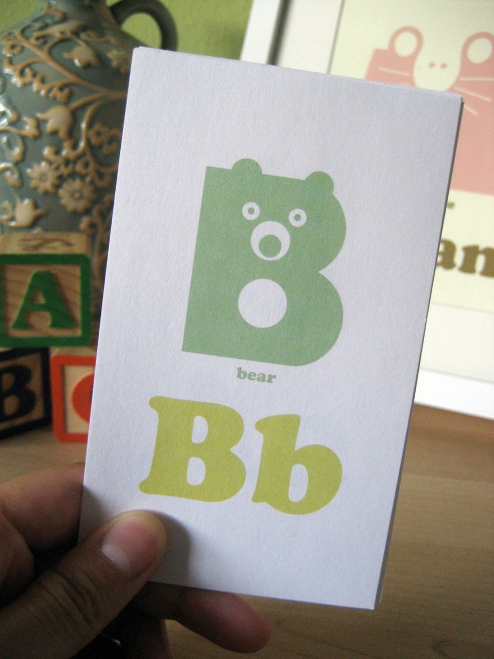 Animal Alphabet Flash Cards 3x5 Printable PDF Green, Light Green - Etsy