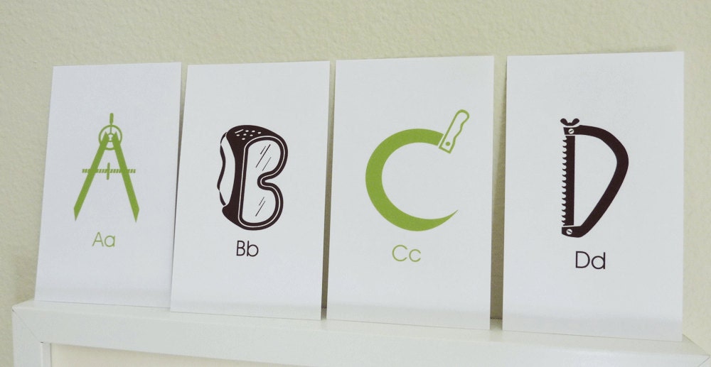 Toolbox Alphabet Flash Cards - 3x5 Printable PDF, ABC Flash Cards - Etsy