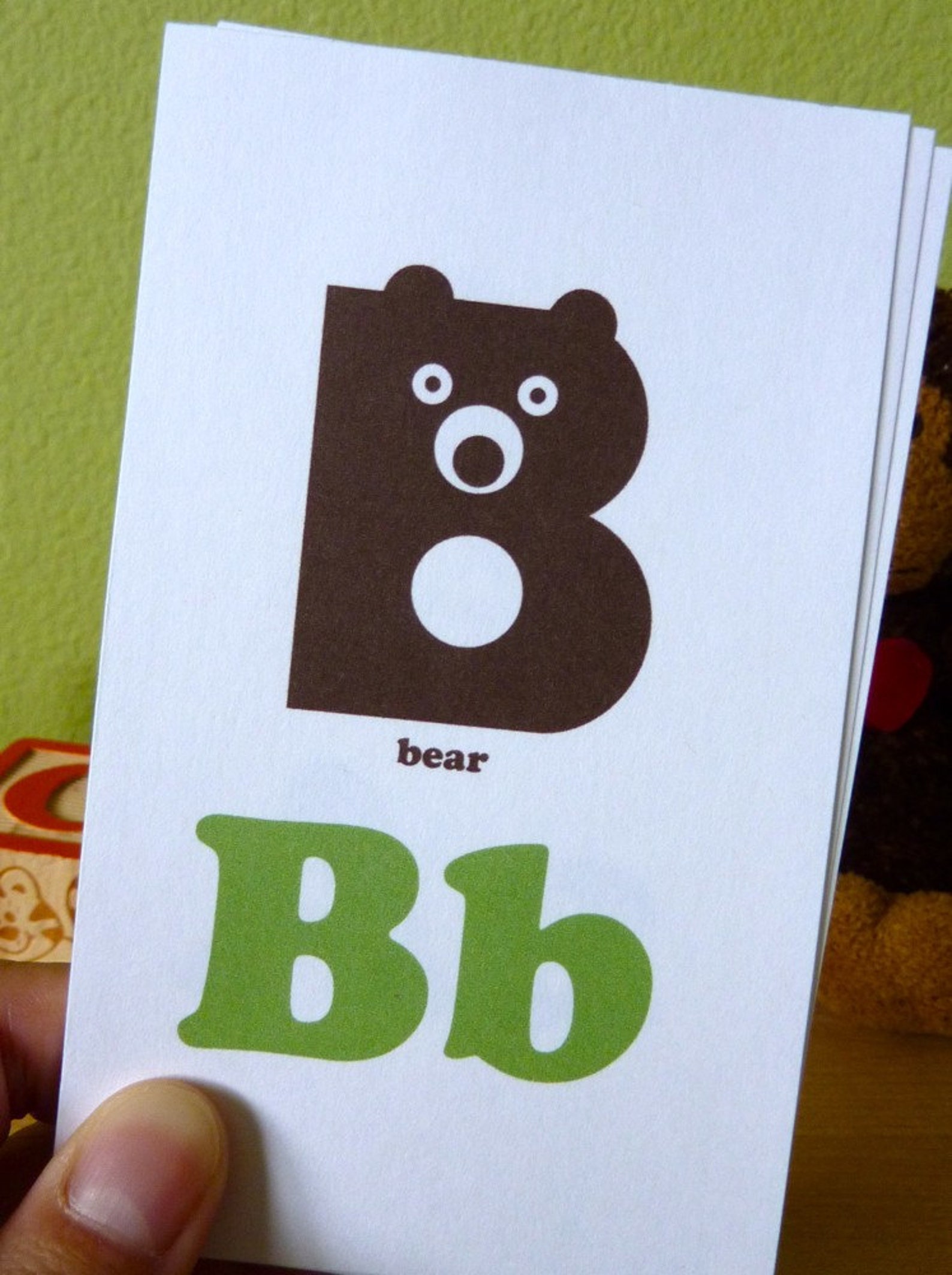 Animal Alphabet Flash Cards 3x5 Printable PDF, Green & Brown - Etsy