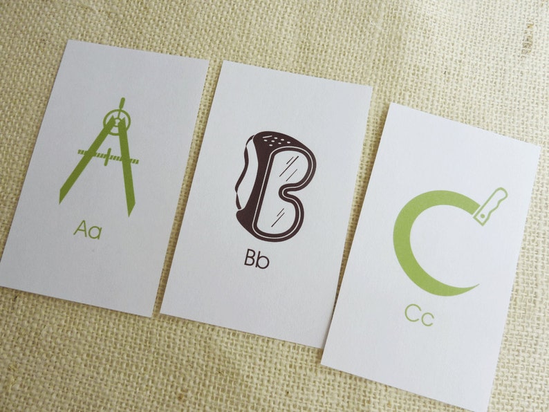 Toolbox Alphabet Flash Cards - 3x5 Printable PDF, ABC Flash Cards - Etsy