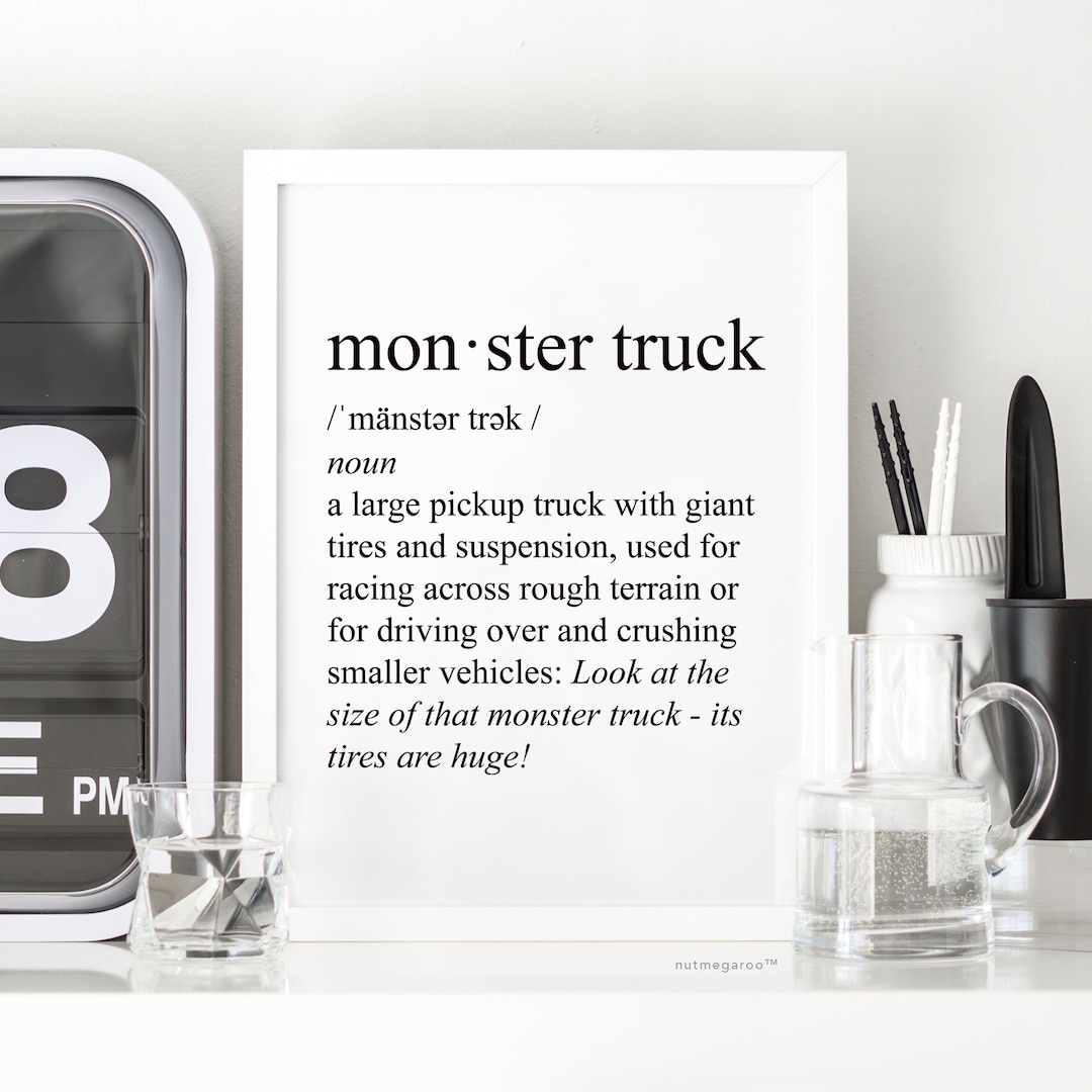 Definition of a Monster Truck Printable, Printable Monster Truck ...