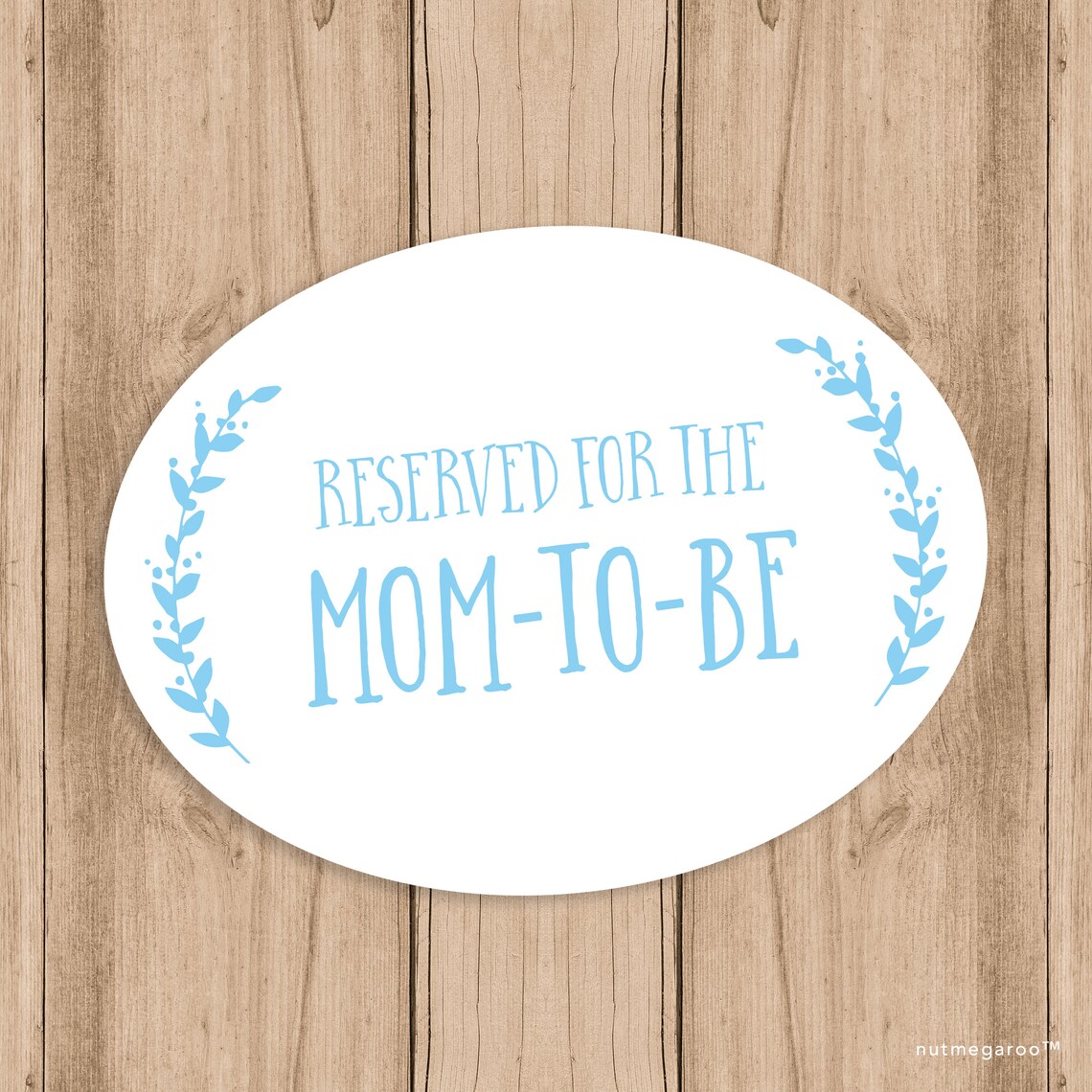 Reserved for the Mom-to-be Chair Sign Printable PDF, Baby Shower Decor ...