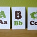 Animal Alphabet Flash Cards 3x5 Printable PDF, Green & Brown - Etsy