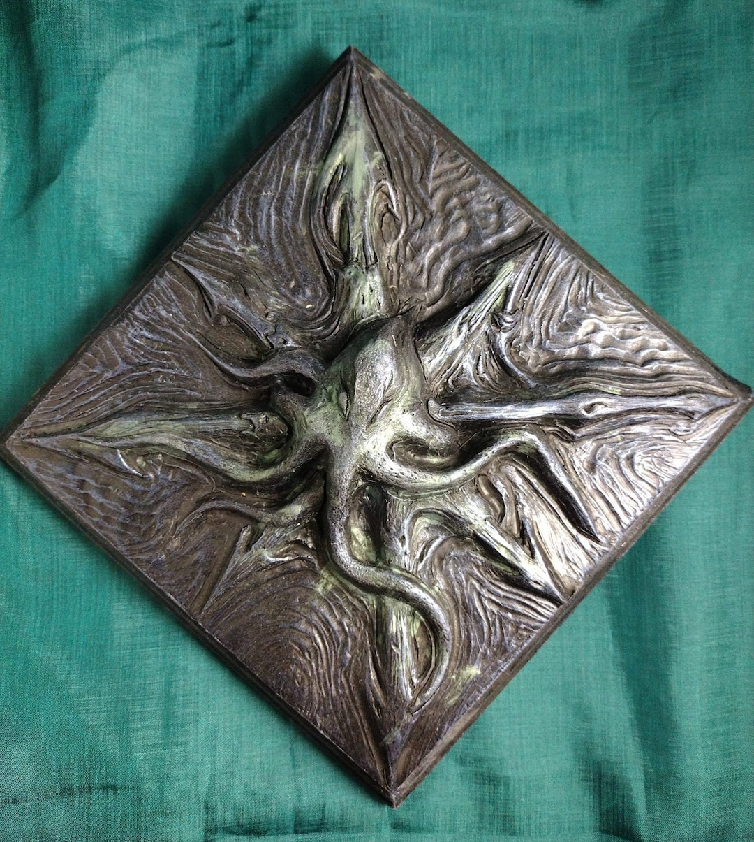 Octostar Octopus Chaosphere Plaque Mystic Fog Green and Black - Etsy