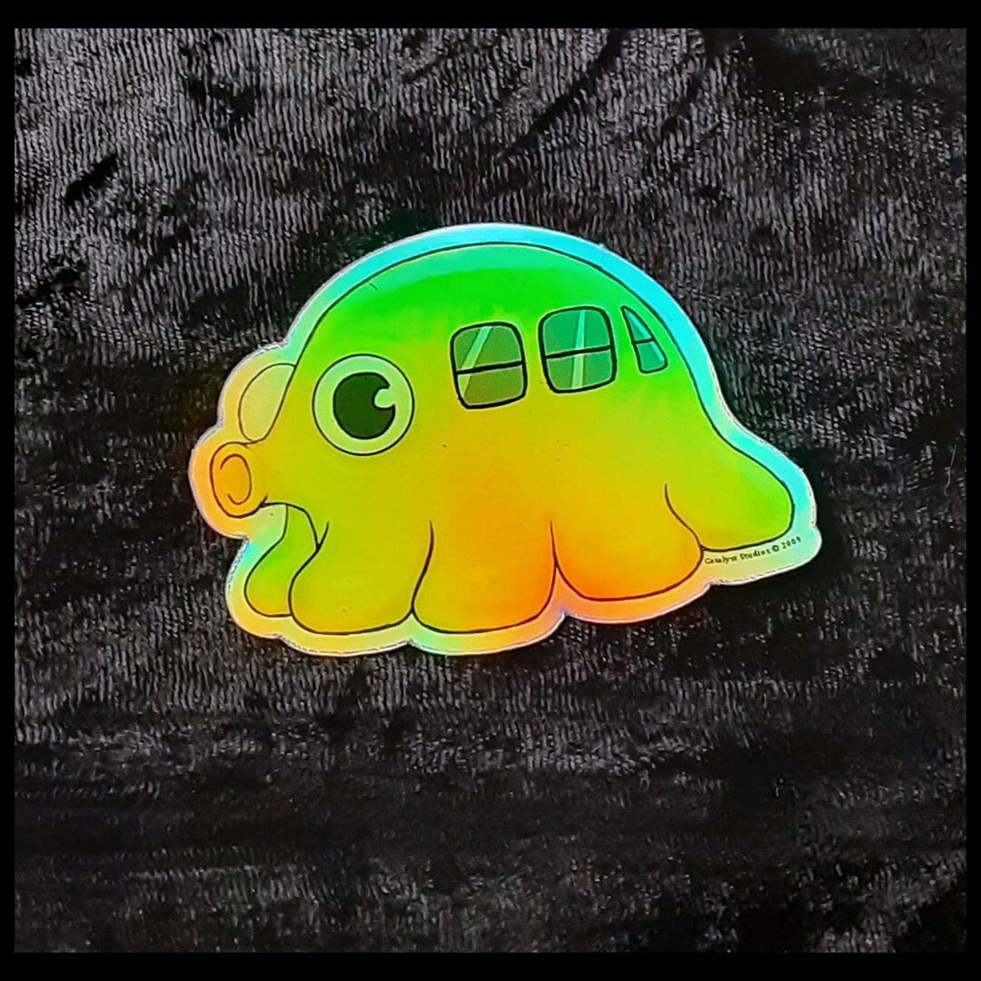 Holographic Tako Bus Sticker so Shiny - Etsy